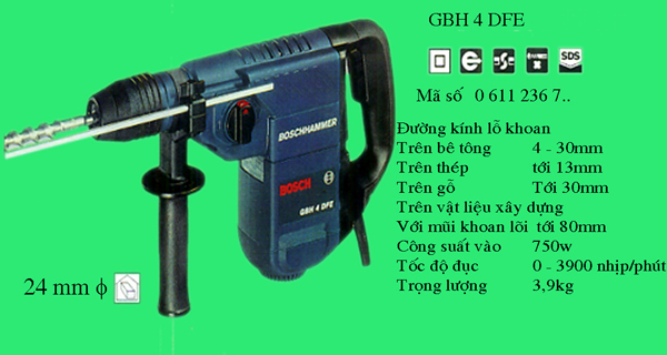 Máy Khoan Bosch GBH 4 DFE